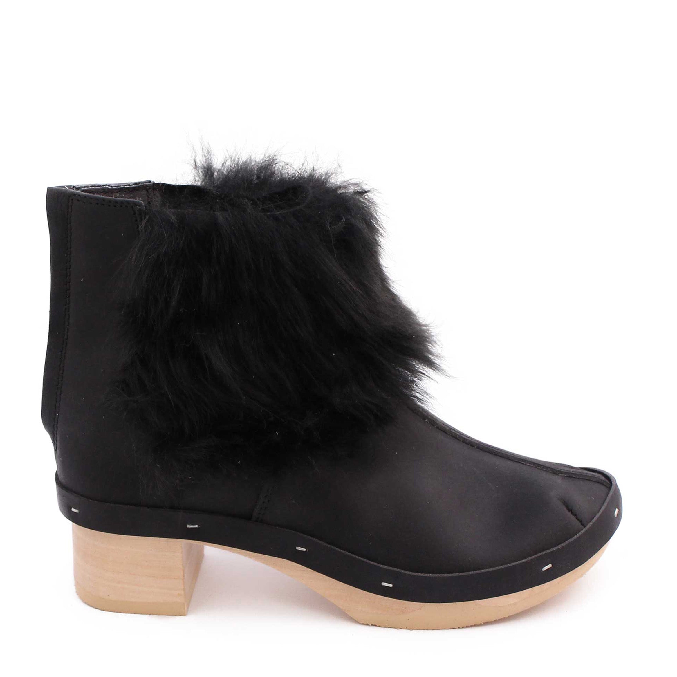 ROCCO BOOT shearling long black – rosa mosa