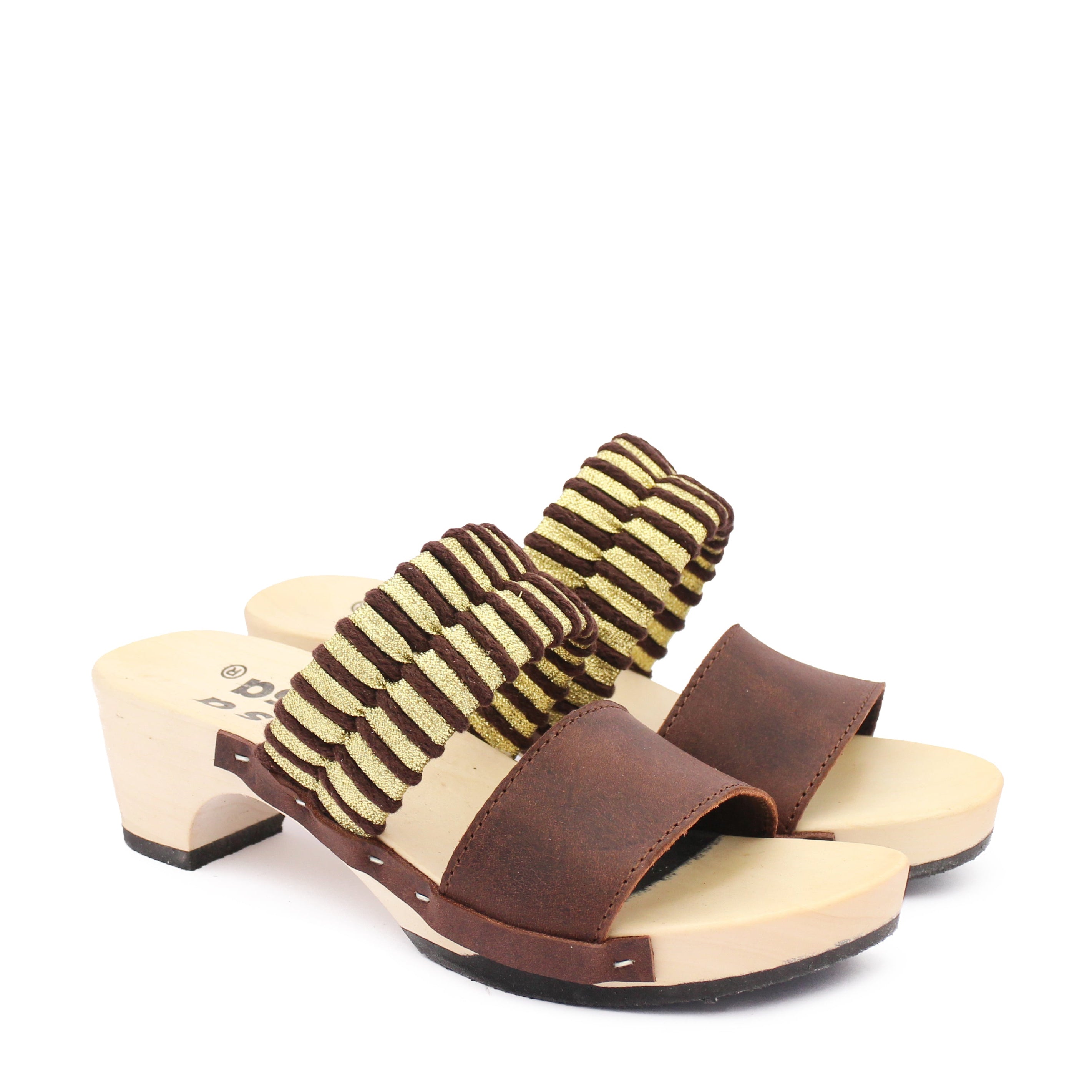 MAGO SANDALS COFFEE GOLD – rosa mosa
